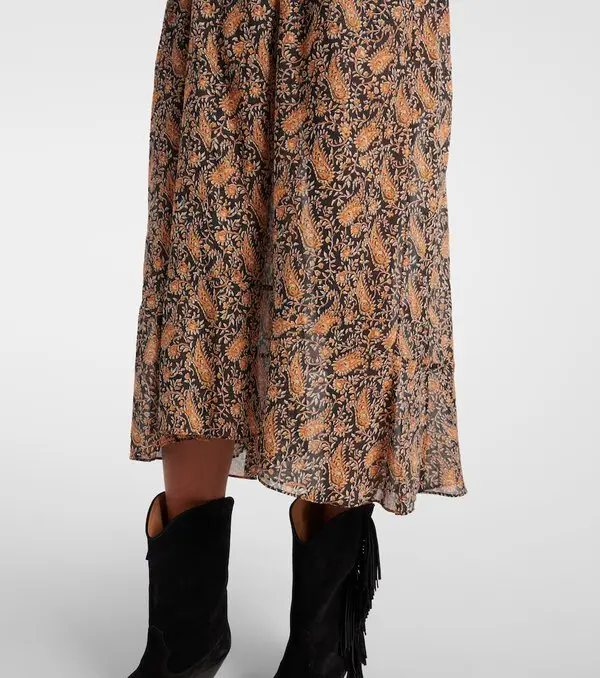 MARANT ETOILE Greila Cotton Voile Midi Dress