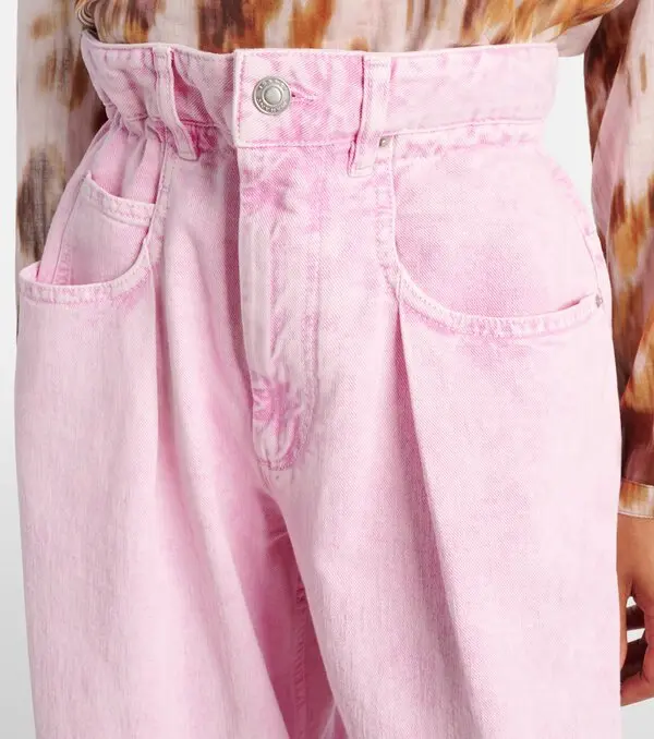 MARANT ETOILE Rachelle High-rise Wide-leg Jeans