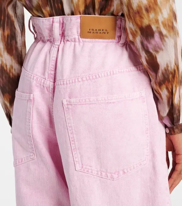 MARANT ETOILE Rachelle High-rise Wide-leg Jeans