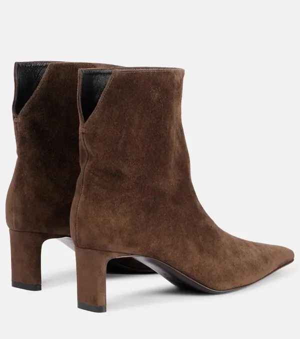 Khaite Ona 55 Suede Ankle Boots