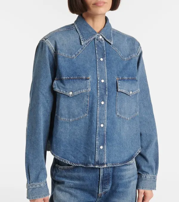 Citizens Of Humanity Cropped Denim Shirt