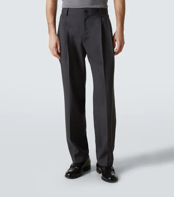 Dolce & Gabbana Wool-blend Straight-leg Tailored Trousers