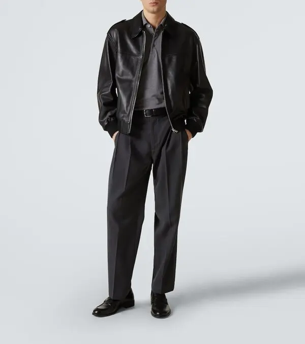 Dolce & Gabbana Wool-blend Straight-leg Tailored Trousers
