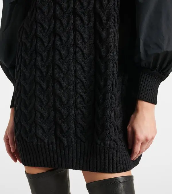 Max Mara Ancella Knitted Wool Mini Dress