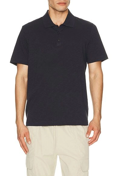 Theory Bron Cotton Polo - Eclipse