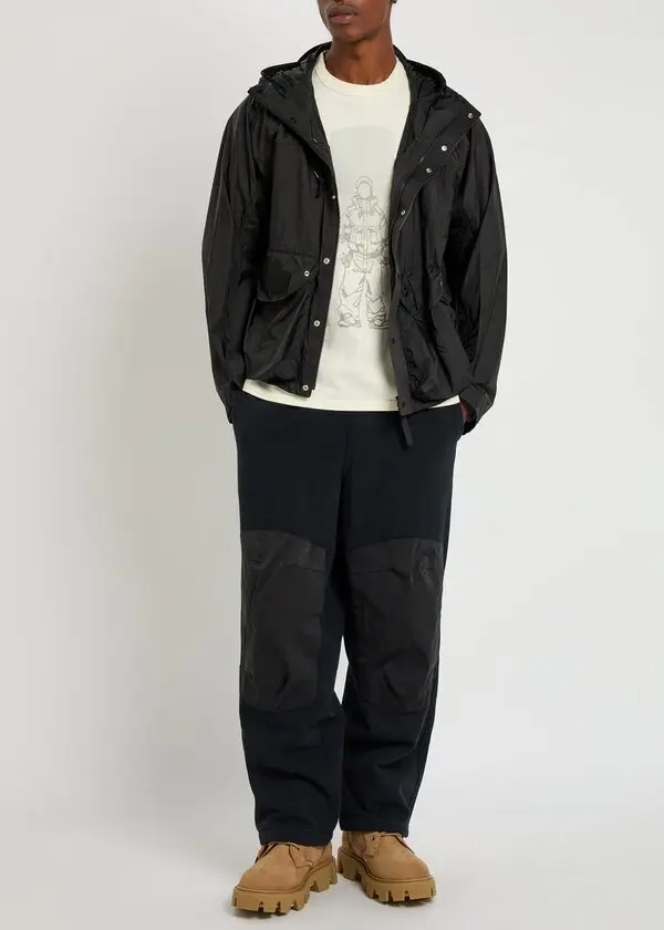 TEN C Skye Panelled Shell Jacket - Black