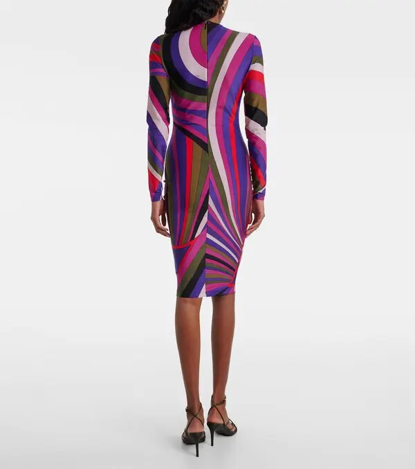 Emilio Pucci Printed Jersey Mini Dress