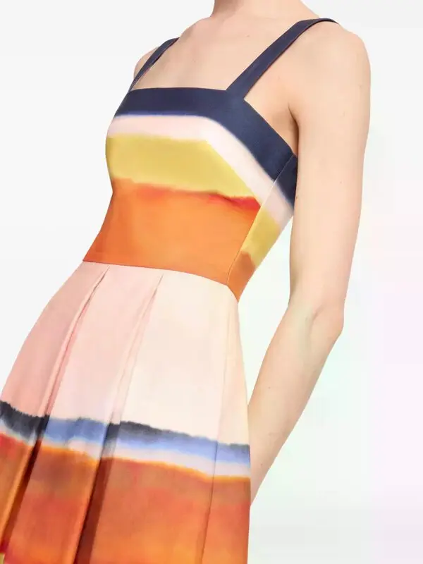 Elie Saab Printed Cotton Mini Dress