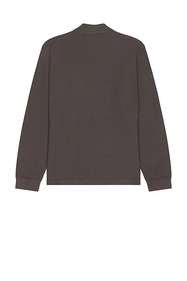 PALMES Society Long Sleeve Zip Polo