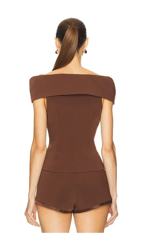 CAMILA COELHO Off-the-shoulder Button-up Top