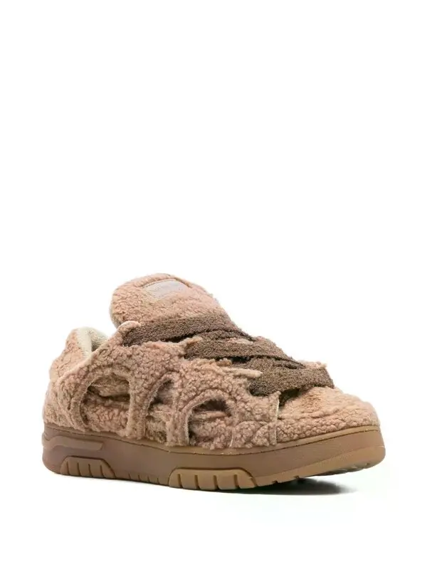 SANTHA Faux-fur Cut-out Sneakers