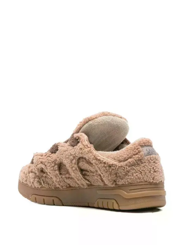 SANTHA Faux-fur Cut-out Sneakers