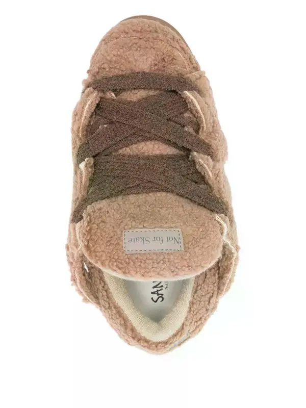 SANTHA Faux-fur Cut-out Sneakers