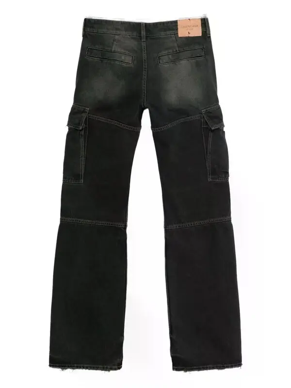 Balenciaga Whiskering Effect Cargo Jeans