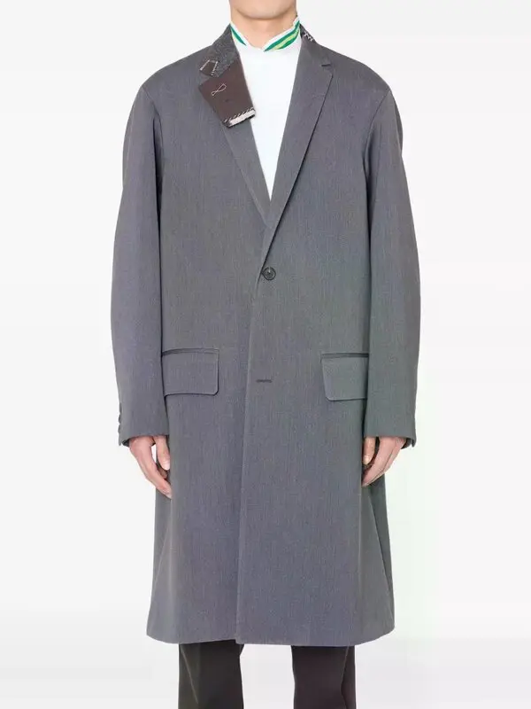 Kolor Single-breasted Panel-detail Coat