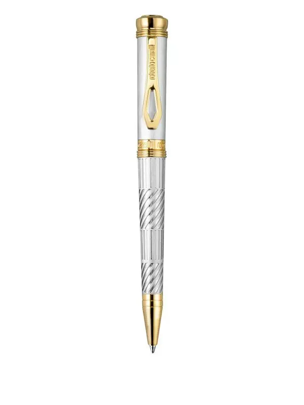 Roberto Cavalli Two-tone Engraved Pen