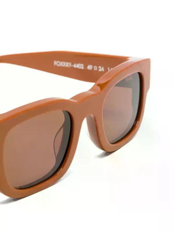 Thierry Lasry Foxxxy Rectangle Frame Sunglasses - Brown