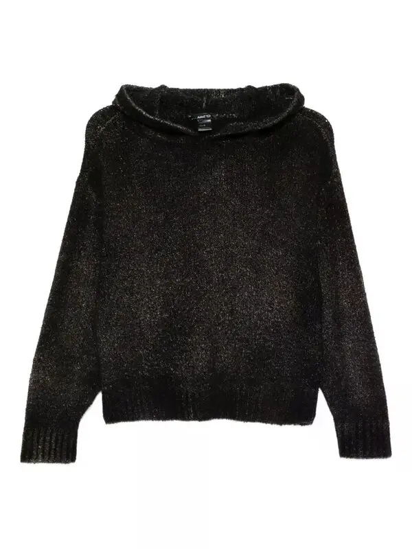 Avant Toi Hooded Sweater - Black