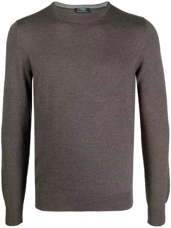 BARBA NAPOLI Crew Neck Knit Jumper