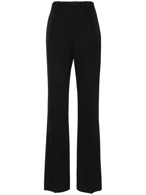 Balenciaga Straight-leg Tailored Trousers - Black
