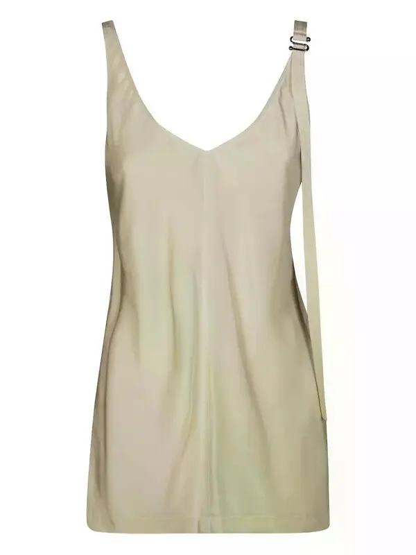 Sportmax V-neck Strap Detail Tank Top - Neutrals