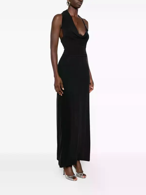 AYA MUSE Halterneck Midi Dress - Blue