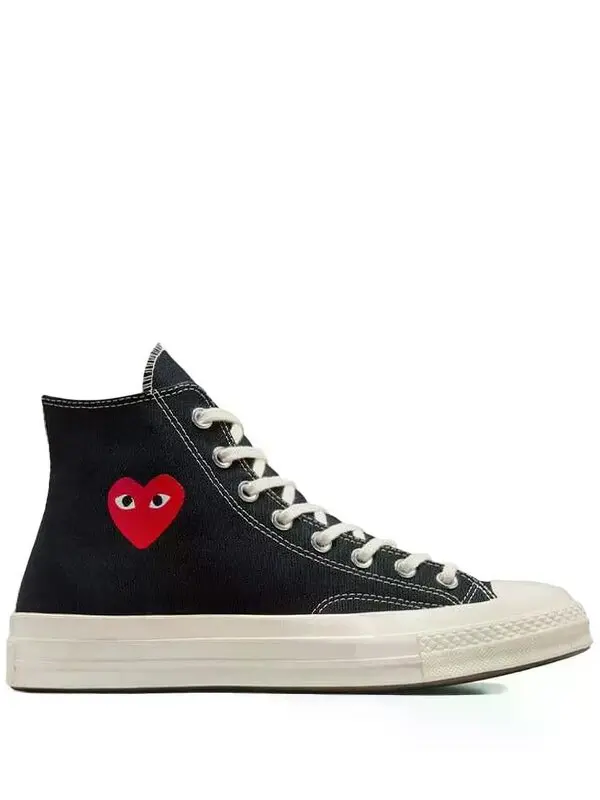 CONVERSE X COMME DES GARONS PLAY Chuck 70 Heart Detail High Top Sneakers - Blue