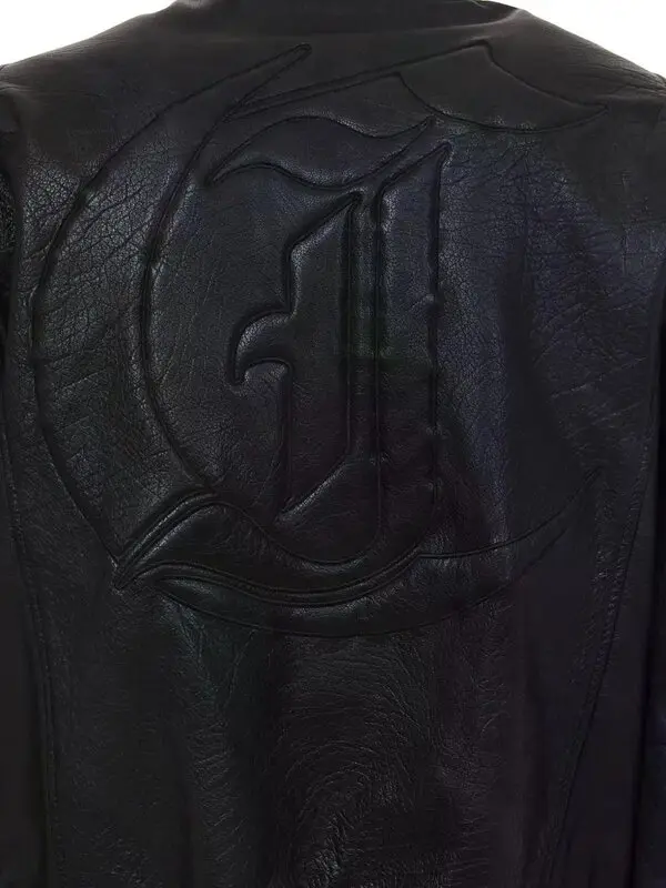 Just Cavalli Leather Bomber Jacket
