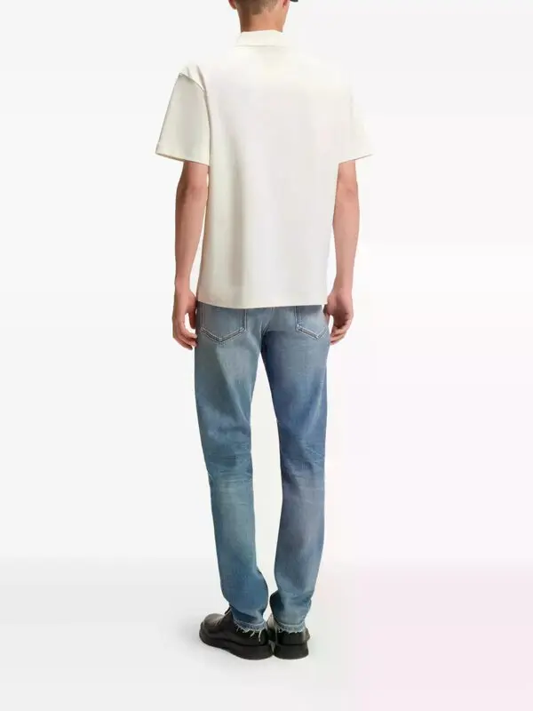 Hugo Logo-patch Polo Shirt - Neutrals