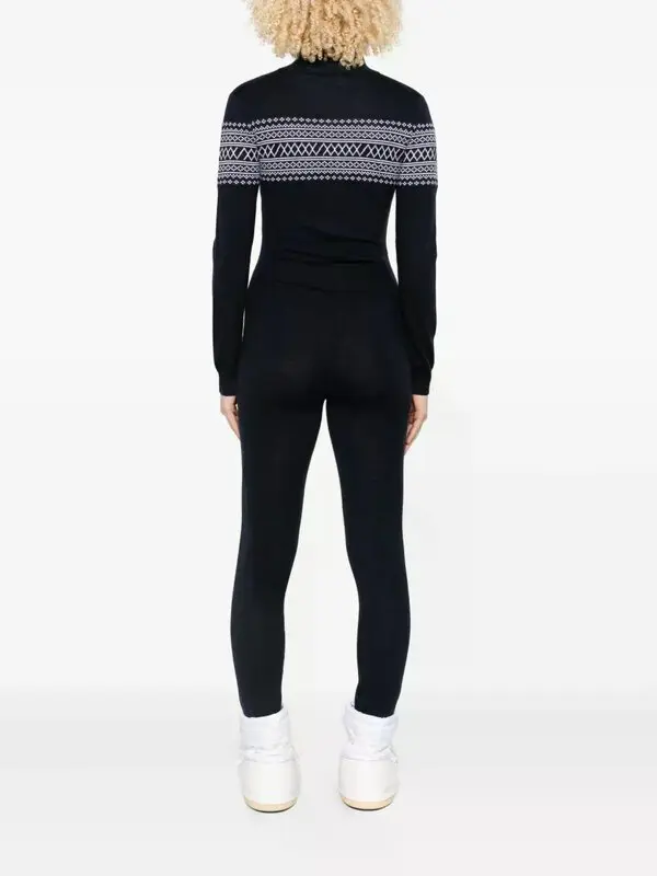WE NORWEGIANS Zip-up Jumpsuit With Geometric Pattern