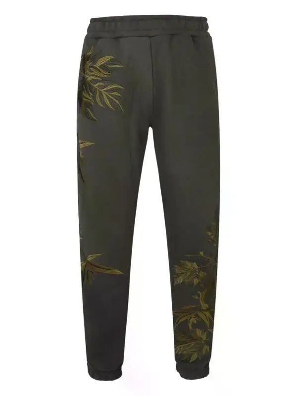 ONLY THE BLIND Verdant Forest Embroidered Sweatpants - Green