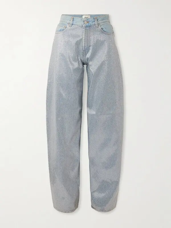 HAIKURE Bibi Embellished High-rise Loose Fit Jeans - Blue