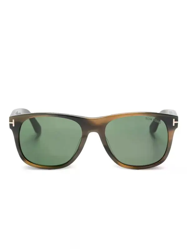 TOM FORD Marlon Square-frame Sunglasses - Brown