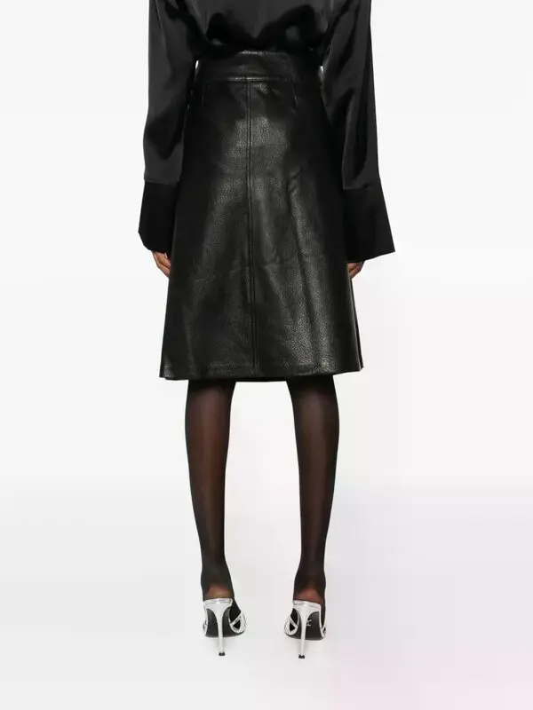 Simkhai Buckled Wrap Midi Skirt