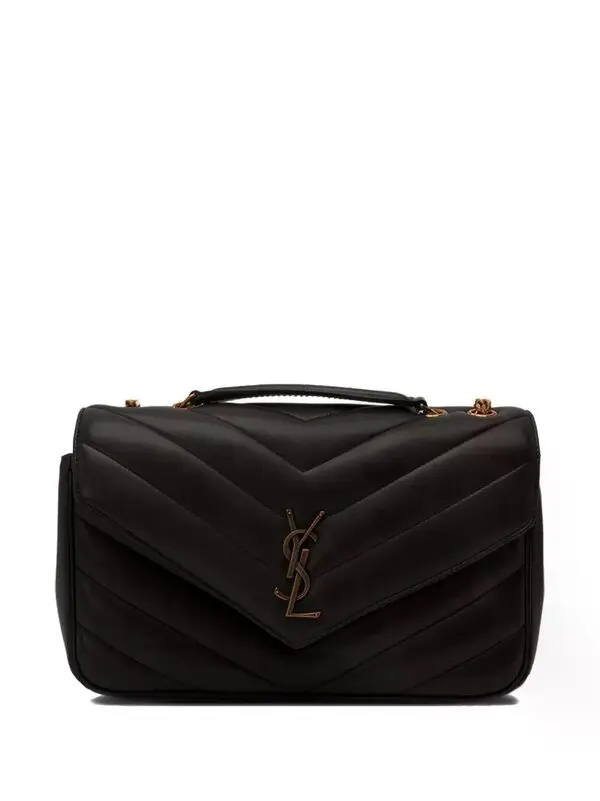 Saint Laurent Medium Loulou Quilted Shoulder Bag - Black