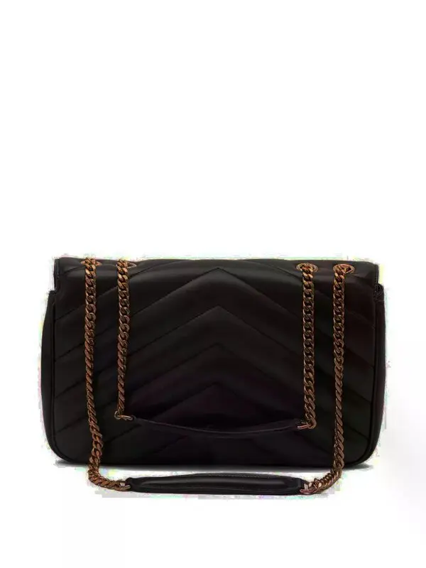 Saint Laurent Medium Loulou Quilted Shoulder Bag - Black
