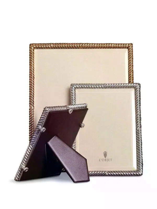 L'Objet Déco Twist Rectangular Photo Frame - Silver