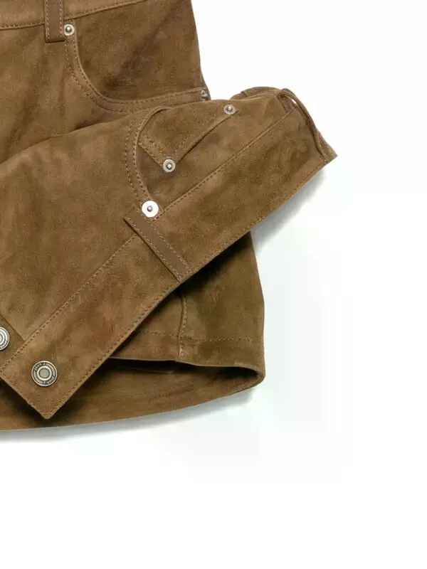 JUUN.J Layered Suede Mini Skirt