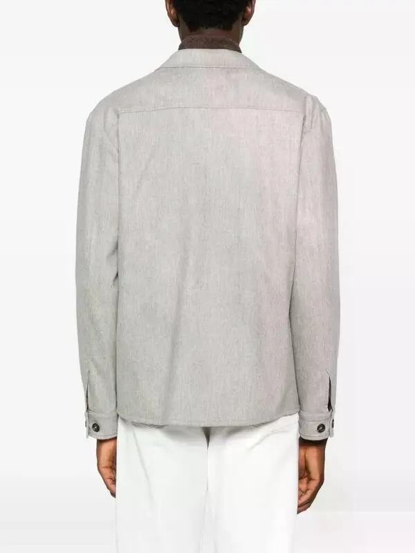 Eleventy Flap-pockets Buttoned Shirt Jacket