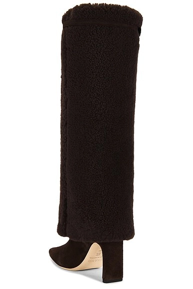 Staud Wally Foldover High Heel Boot - Espresso