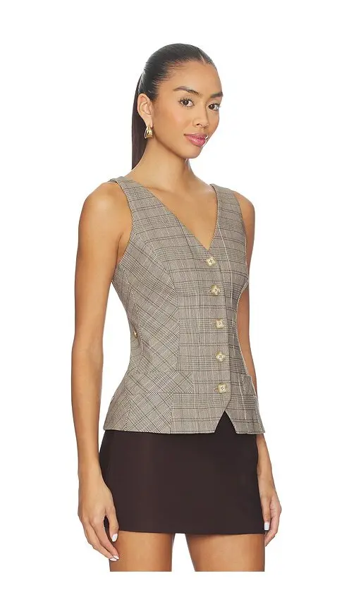Good American Checked Waistcoat