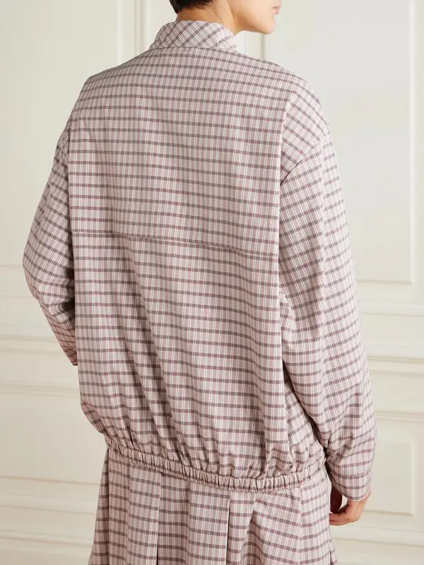 Tory Burch Checked Twill Jacket