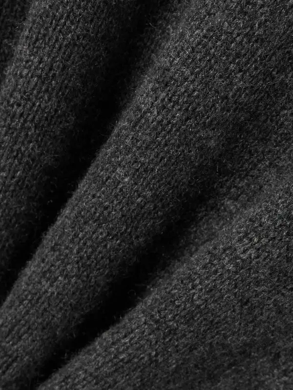 ALLUDE Cashmere V-neck Sweater - Gray