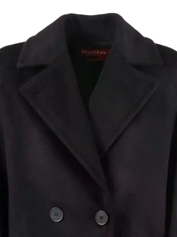 Max Mara Agenda Double-breasted Coat - Black