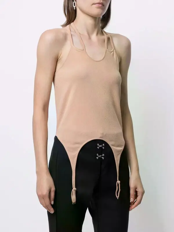DION LEE Teardrop Hoisery Tank Top