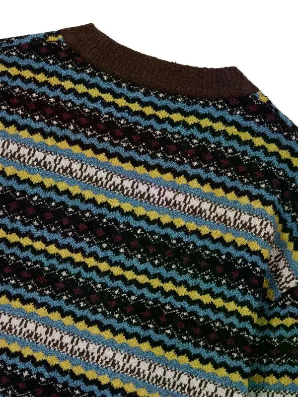 STUDIO TOMBOY Nordic Pattern Round Neck Sweater