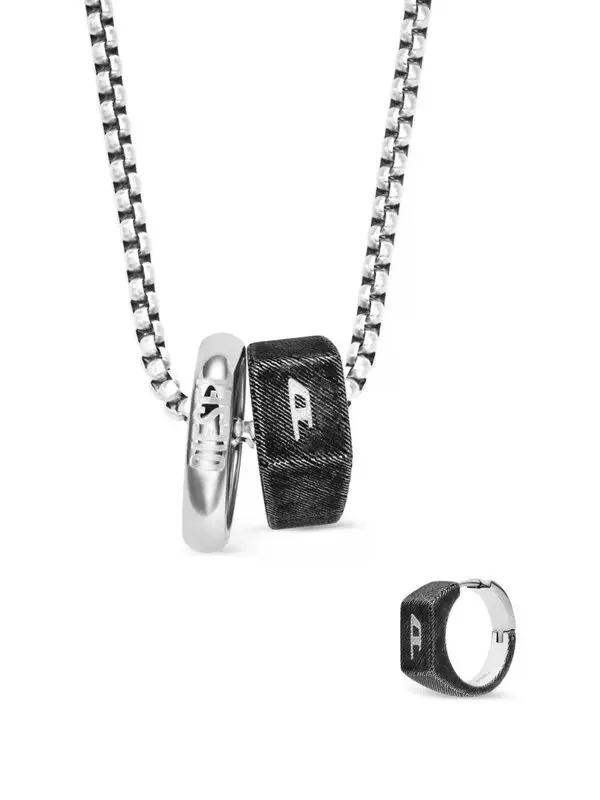 DIESEL® Dx1654 Tone Logo Band Necklace