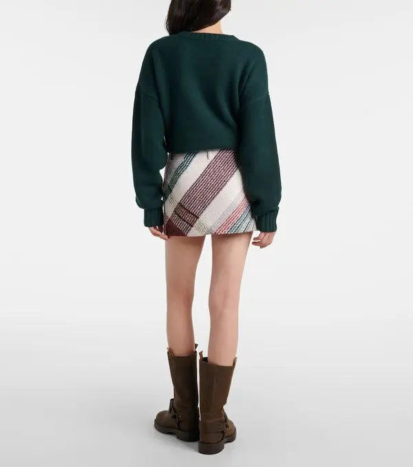 Missoni Zigzag Wool And Cotton-blend Miniskirt