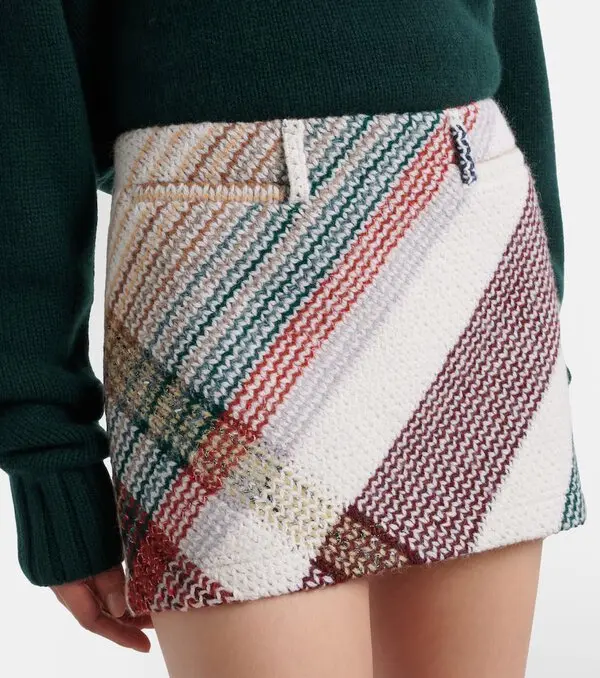Missoni Zigzag Wool And Cotton-blend Miniskirt