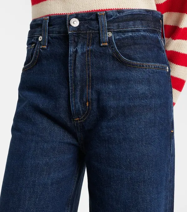 Citizens Of Humanity Paloma Mid-rise Wide-leg Jeans - Blue